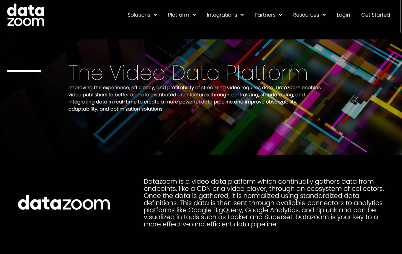 Datazoom Website Redesign - Blue Flame Advisors